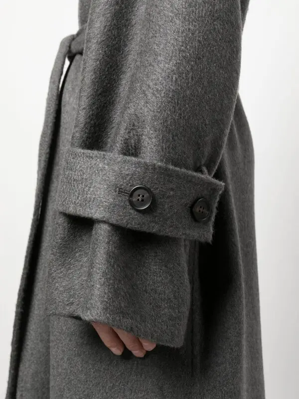 Brunello Cucinelli Cashmere Wrap Coat - Grey