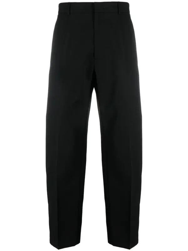 JIL SANDER Tapered-leg Tailored Trousers - Black