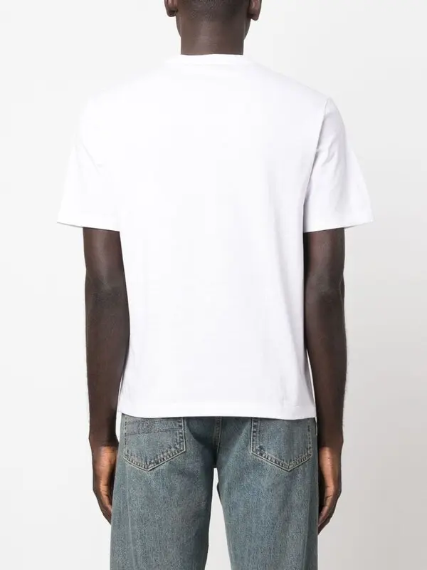 Palm Angels Logo-stripe Crew-neck T-shirt