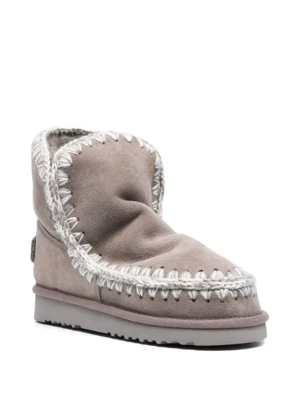 Mou Logo-appliqué Suede Ankle Boots