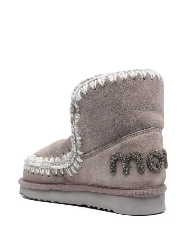 Mou Logo-appliqué Suede Ankle Boots
