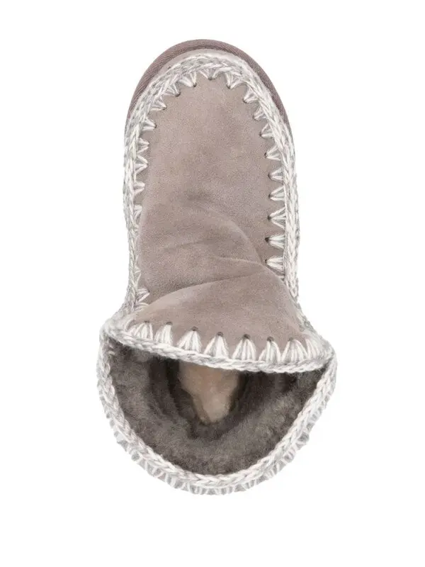 Mou Logo-appliqué Suede Ankle Boots