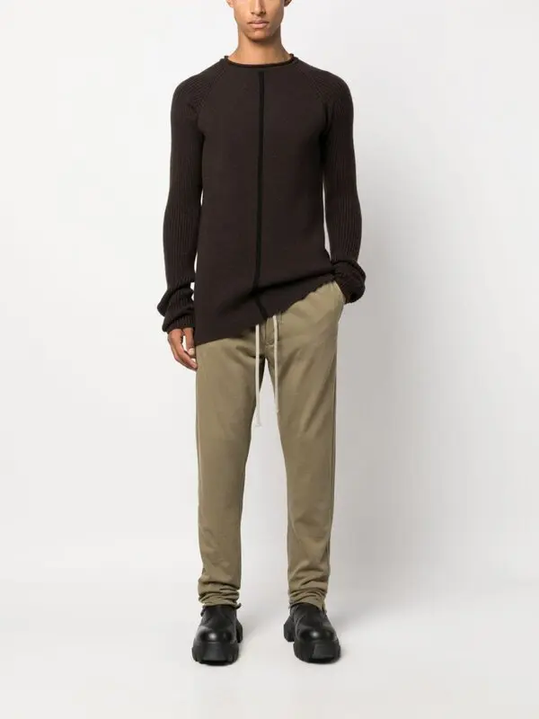 Rick Owens Wide-ribbed Crew-neck Jumper