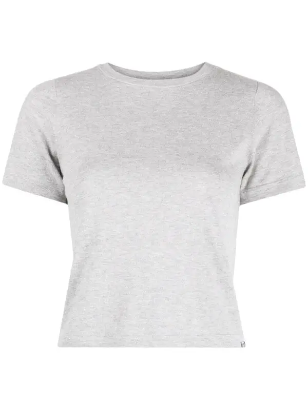 Extreme Cashmere Cropped Short-sleeve T-shirt