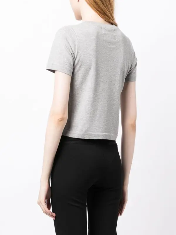 Extreme Cashmere Cropped Short-sleeve T-shirt