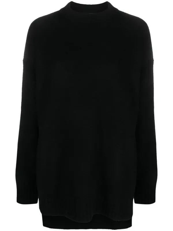 JIL SANDER Long-sleeve Wool Jumper - Black