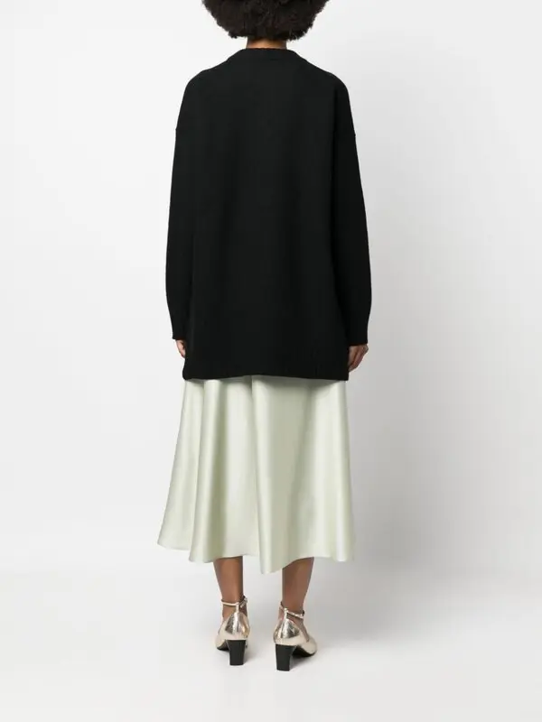 JIL SANDER Long-sleeve Wool Jumper - Black