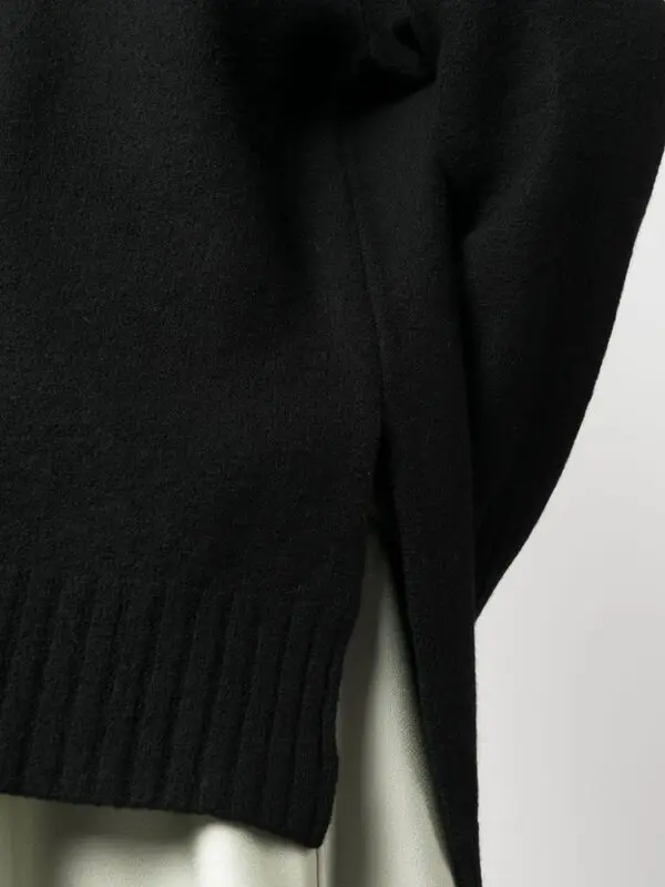 JIL SANDER Long-sleeve Wool Jumper - Black