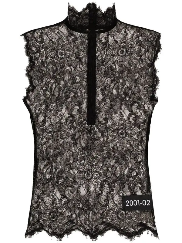 Dolce & Gabbana Chantilly Re-edition Lace Top
