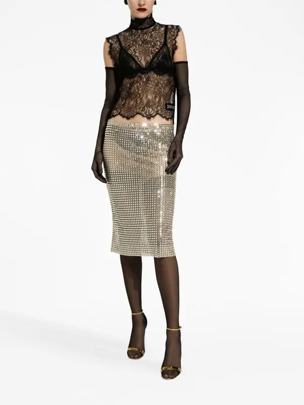 Dolce & Gabbana Chantilly Re-edition Lace Top