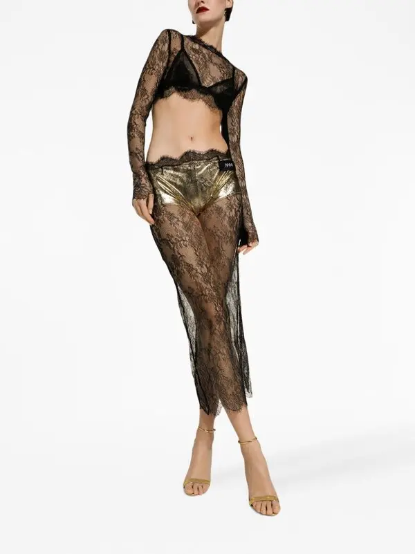 Dolce & Gabbana Lace Midi Skirt