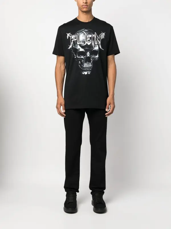 Philipp Plein Logo-patch Round-neck T-shirt