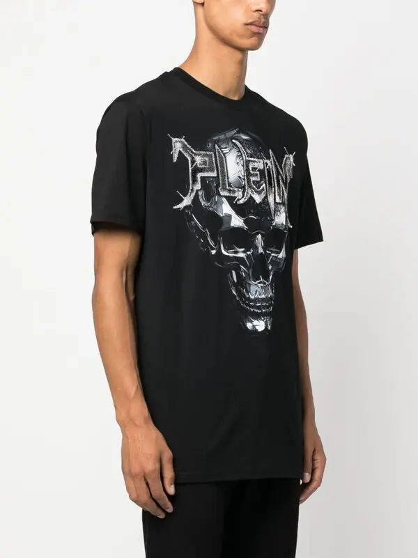 Philipp Plein Logo-patch Round-neck T-shirt
