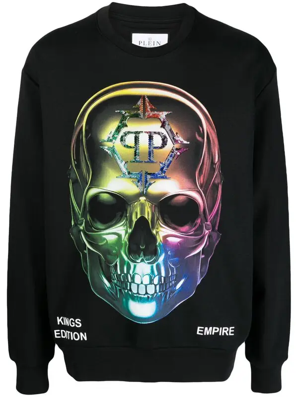 Philipp Plein Chrome Skull Sweatshirt