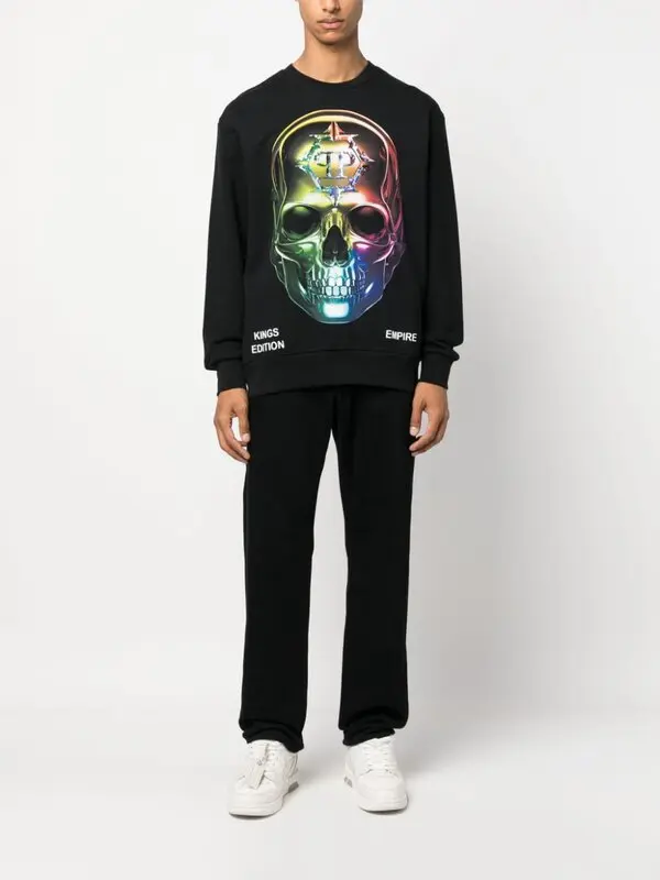 Philipp Plein Chrome Skull Sweatshirt