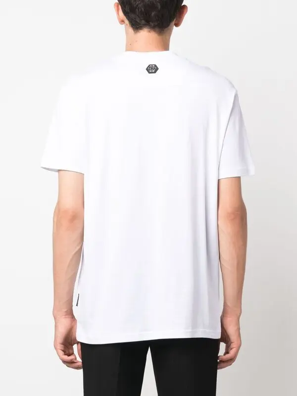 Philipp Plein Ss Snake Round-neck T-shirt - White