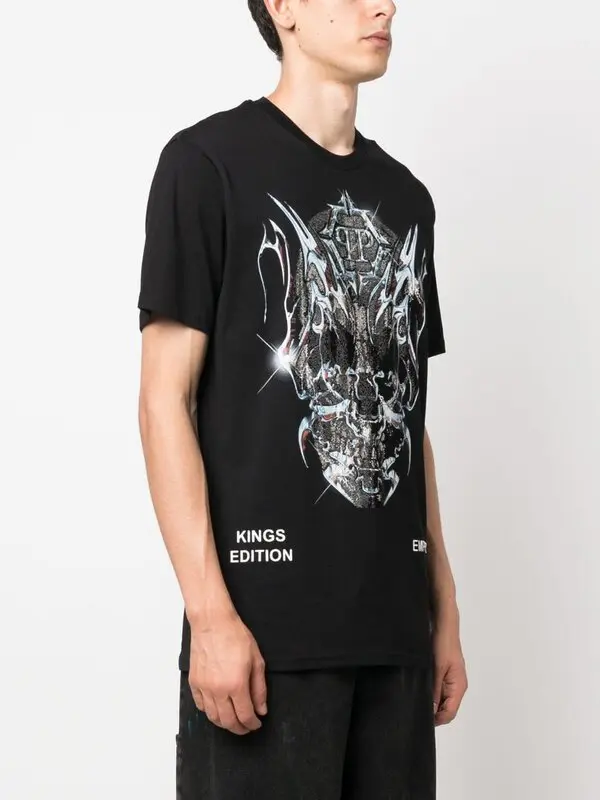 Philipp Plein Skull-print Cotton T-shirt