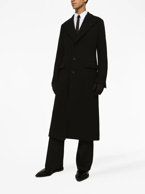 Dolce & Gabbana Single-breasted Notched Lapel Coat