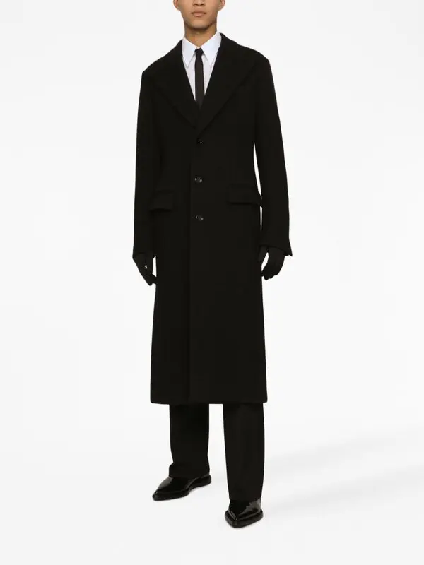 Dolce & Gabbana Single-breasted Notched Lapel Coat