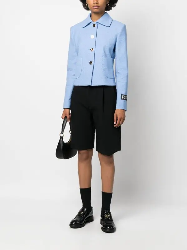 PATOU Long-sleeve Tailored Jacket - Blue