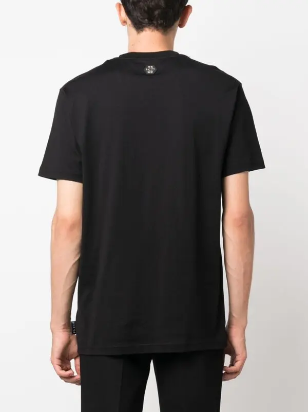Philipp Plein Ss Snake Round-neck T-shirt - Black