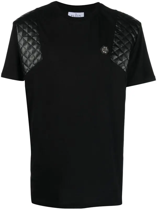 Philipp Plein Quilted-panel Detail T-shirt