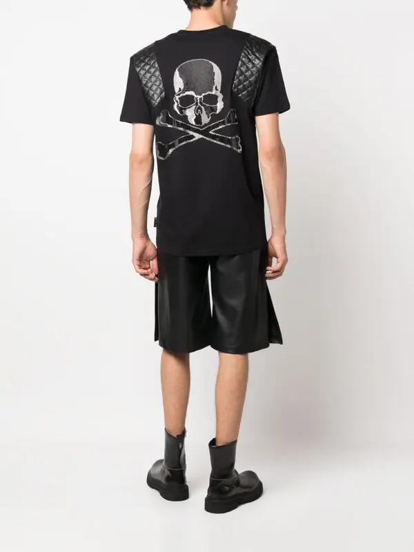 Philipp Plein Quilted-panel Detail T-shirt