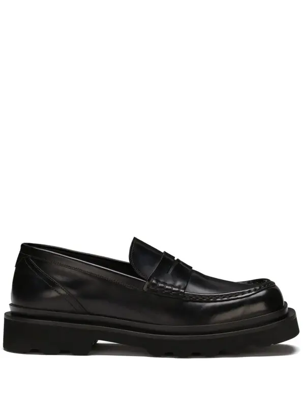 Dolce & Gabbana Penny-slot Leather Loafers