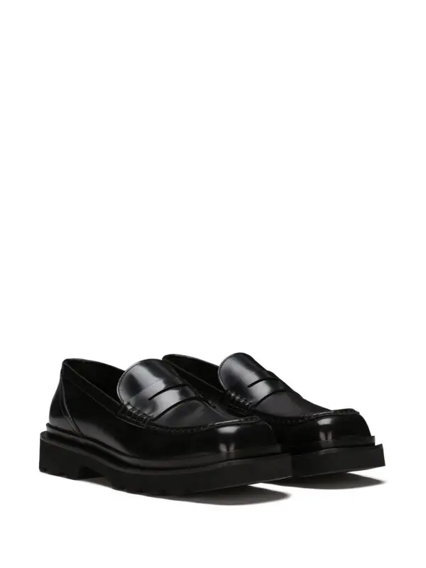 Dolce & Gabbana Penny-slot Leather Loafers