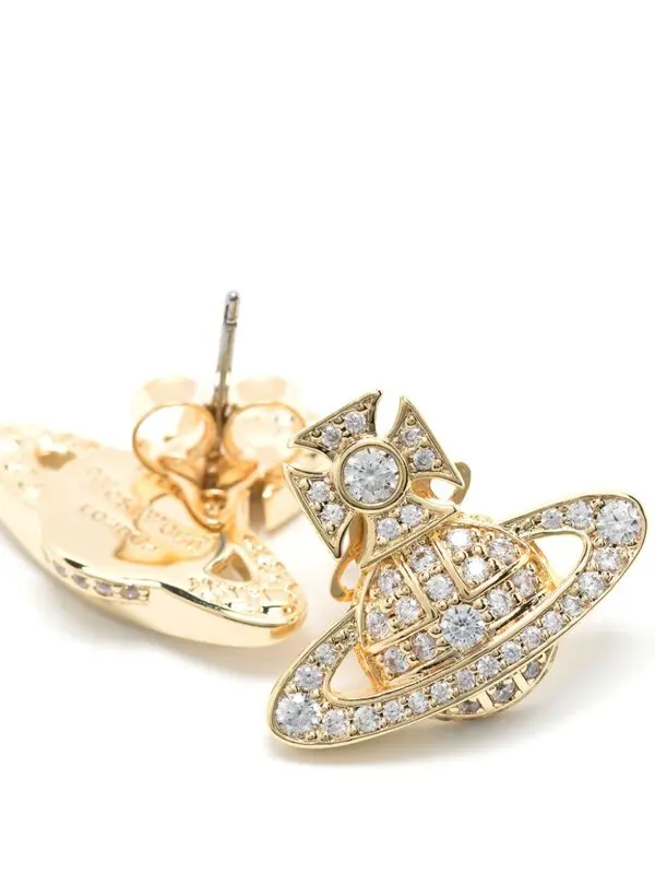VIVIENNE WESTWOOD Orb Crystal Stud Earrings