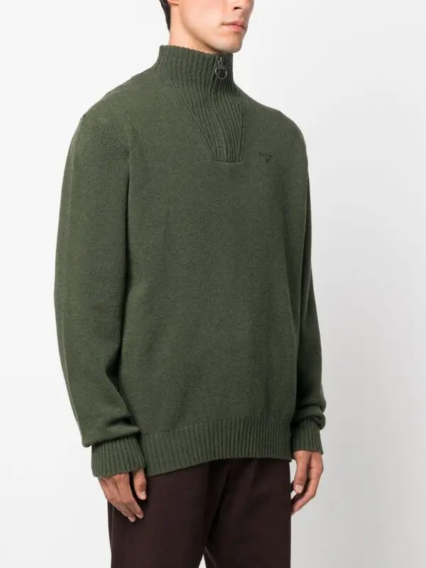 Barbour Half-zip Wool Jumper