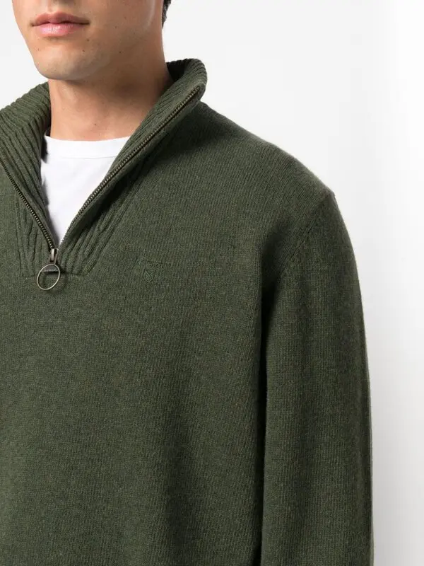 Barbour Half-zip Wool Jumper