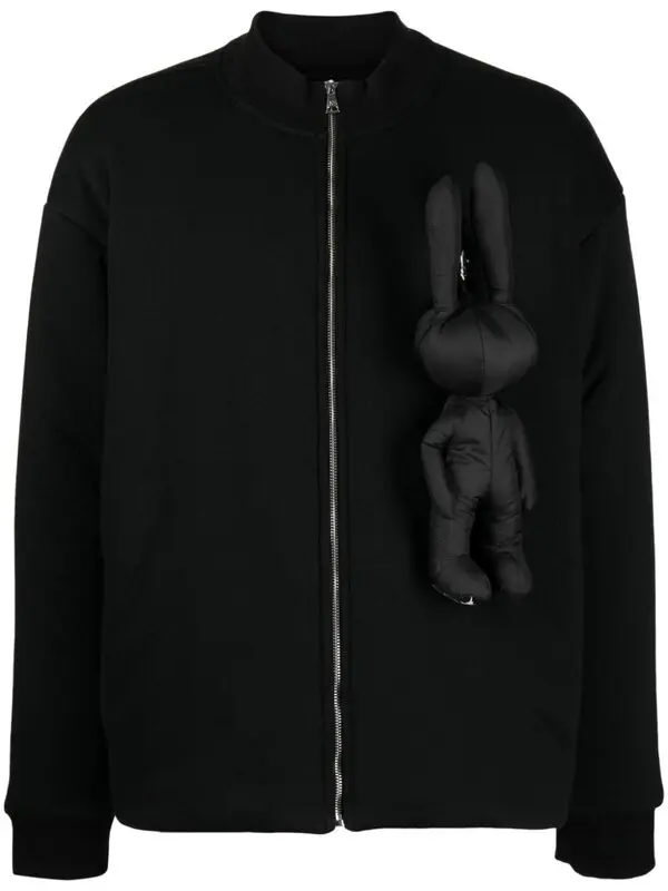 Natasha Zinko Rabbit-appliqué Bomber Jacket
