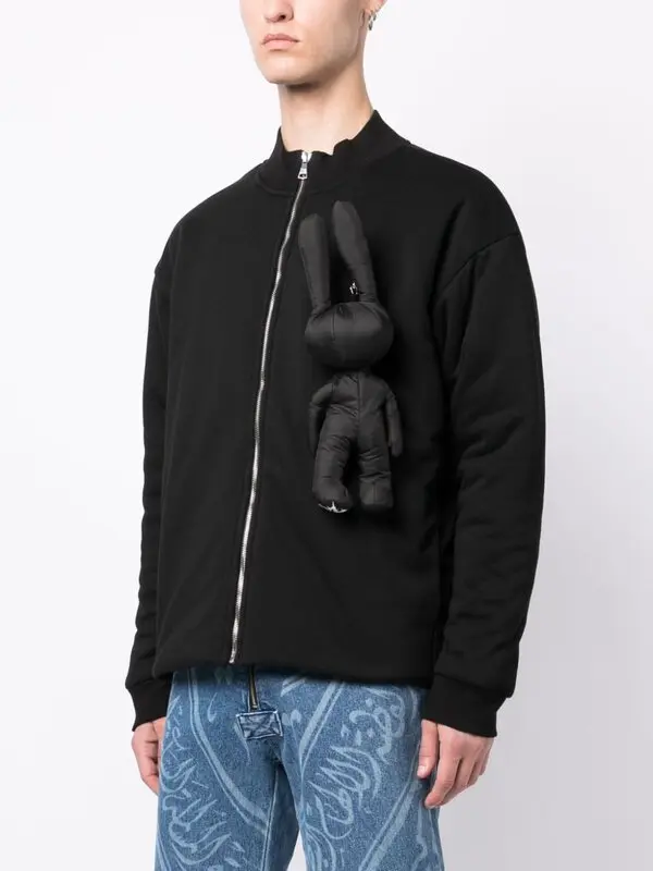 Natasha Zinko Rabbit-appliqué Bomber Jacket
