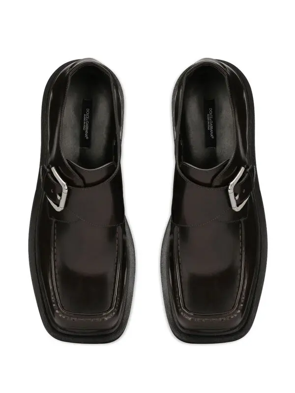 Dolce & Gabbana Leather Monk Shoes