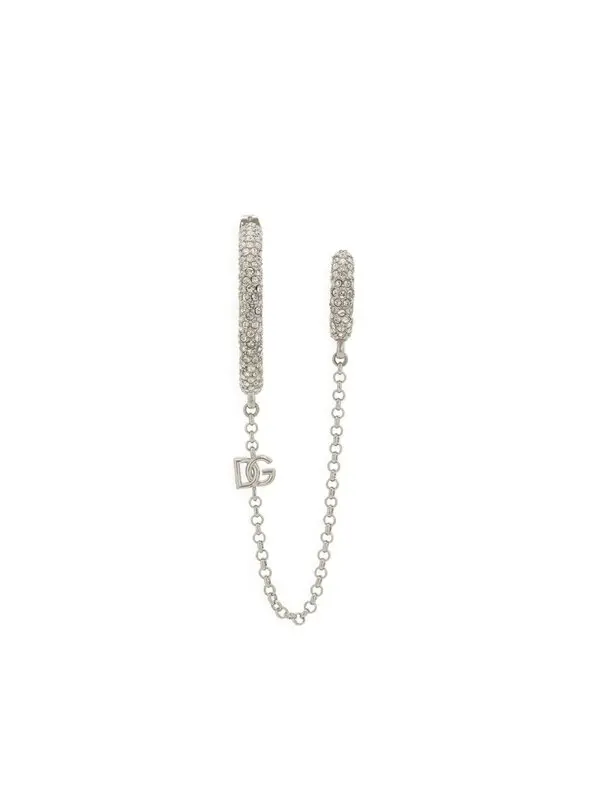 Dolce & Gabbana Crystal-embellished Logo Earring