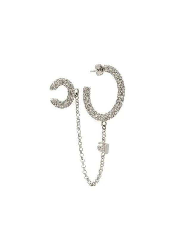 Dolce & Gabbana Crystal-embellished Logo Earring