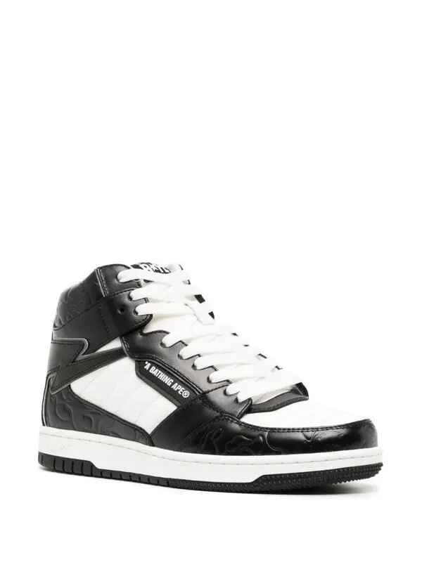 A Bathing Ape® Bape Sta 88 Mid #1 Lace-Up Sneakers - Black