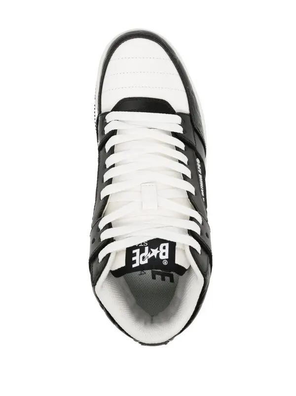 A Bathing Ape® Bape Sta 88 Mid #1 Lace-Up Sneakers - Black