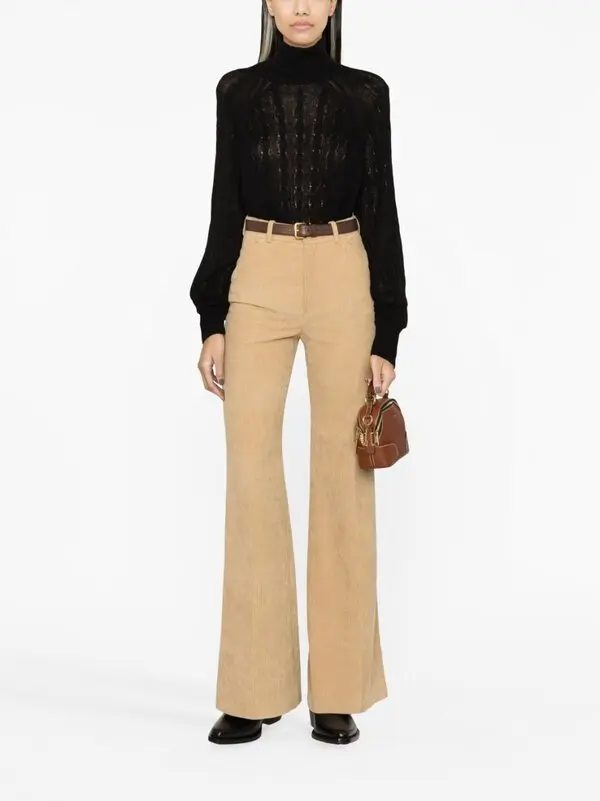 Etro Cable-knit Roll-neck Jumper - Black