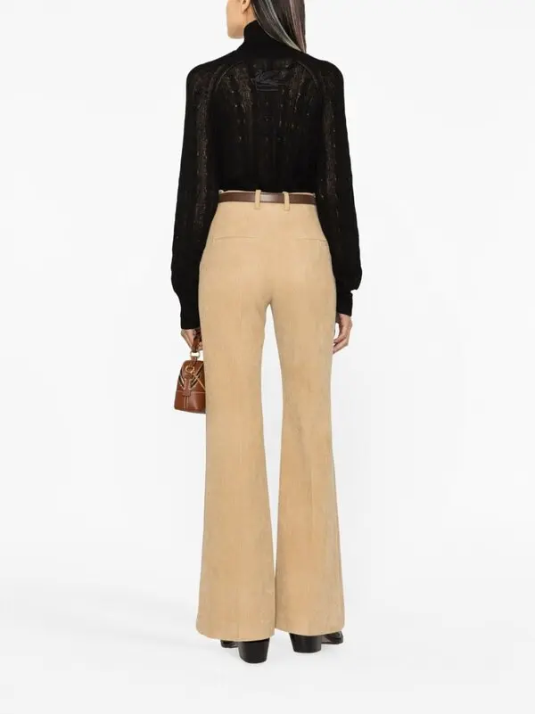 Etro Cable-knit Roll-neck Jumper - Black