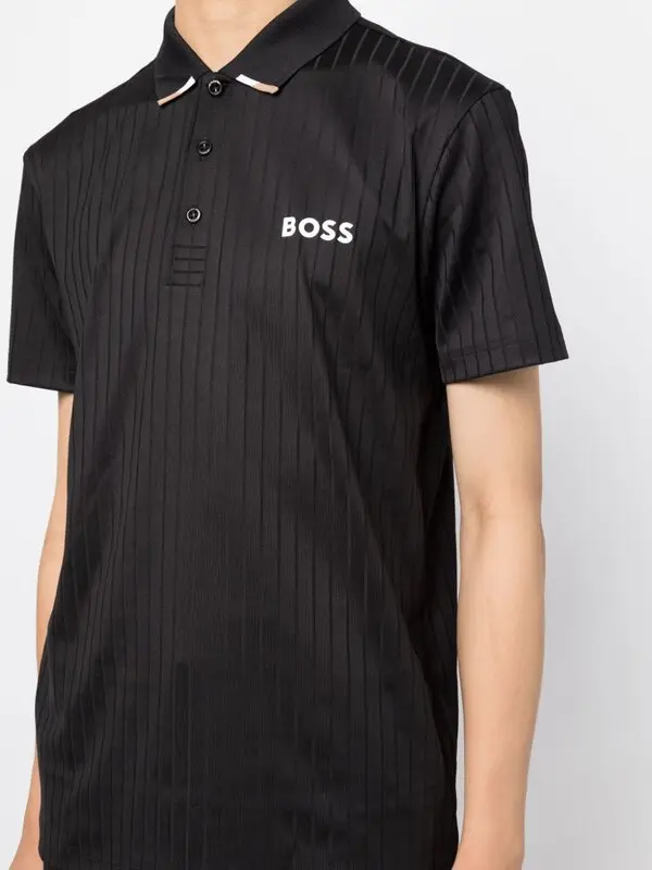 BOSS Ribbed Polo Shirt