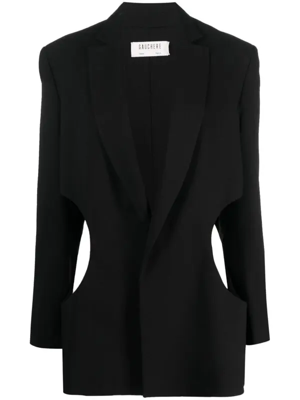 Gauchere Cut-out Single-breasted Blazer
