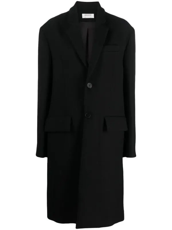 Gauchere Single-breasted Wool-silk Blend Coat