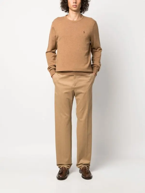 Polo Ralph Lauren Pony-embroidered Wool Jumper - Brown