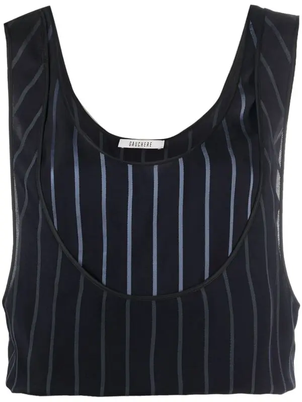Gauchere Mini Mirror Striped Tank Top