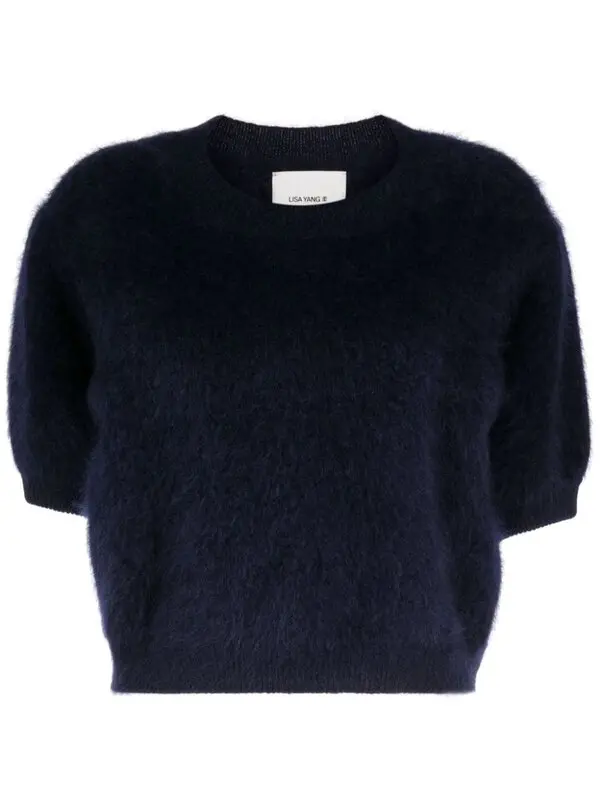 LISA YANG Crew-neck Cashmere Jumper - Blue