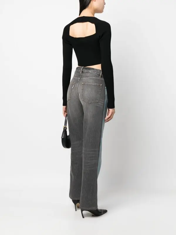Gauchere Two-tone Straight-leg Jeans