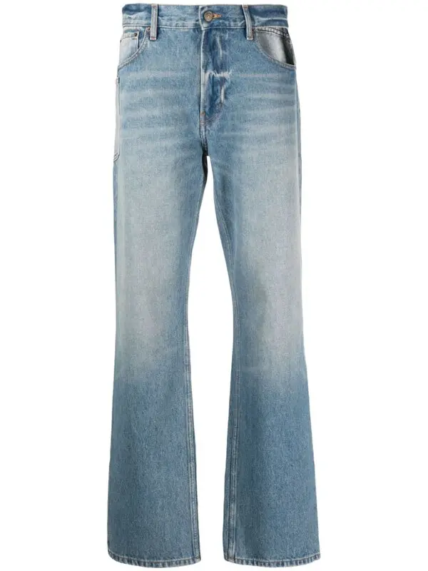 Gauchere Cut-out Straight-leg Jeans