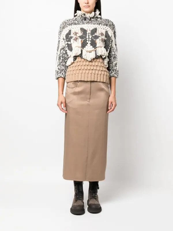Brunello Cucinelli Fringed Chunky-knit Cashmere Jumper